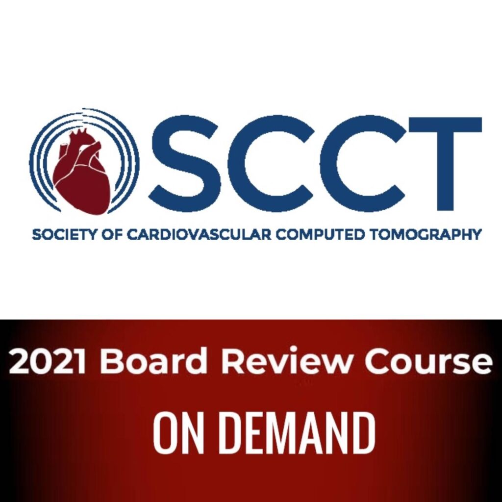 2021 SCCT Board Review and Update of Cardiovascular CT – MeduStudy