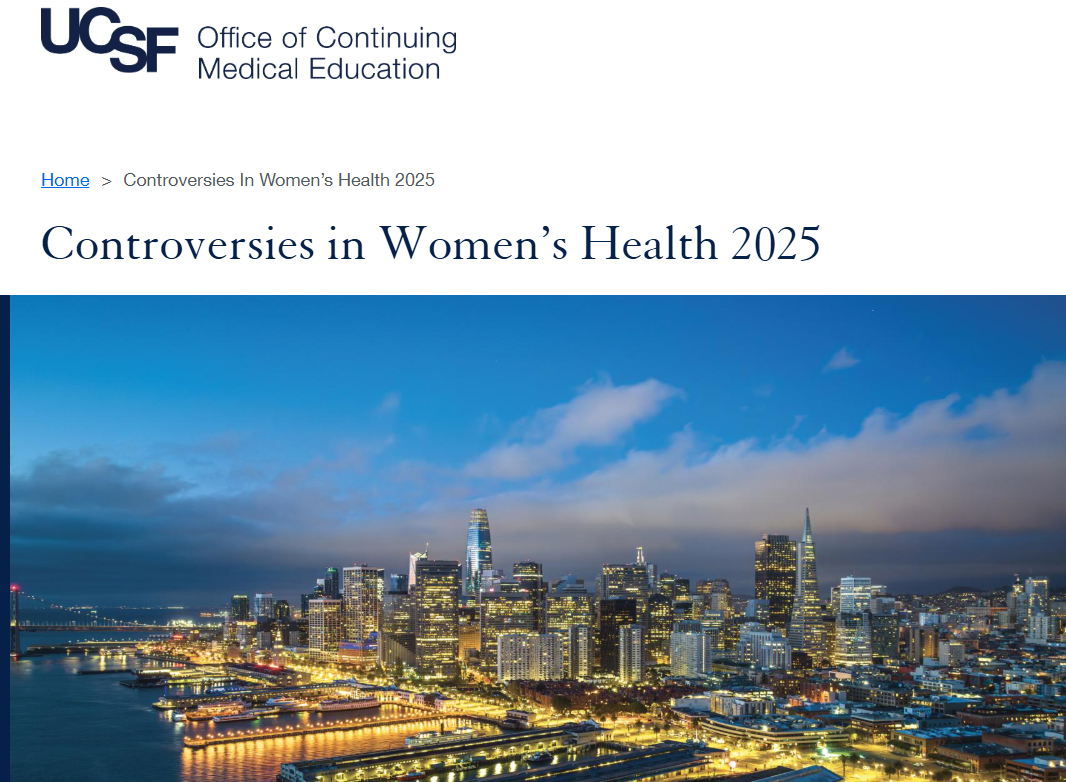 UCSF Controversies in Women’s Health 2025 (Videos+PDFs) – MeduStudy